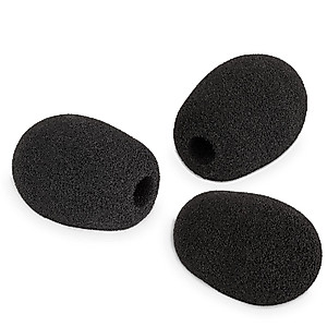 LEFXMOPHY Pop Filter Replacement for Turtle Beach Game Headset Microphone Windscreen Mic Boom Foam Cover, 3-Pack