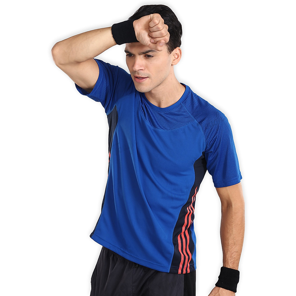 Tough Headwear Sports Wristbands - Arm Bands, Wrist Sweat Bands - One Size - Black - Cotton Blend - Unisex - For Athletes