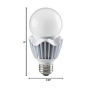 Satco S8738 Hi-Pro 20-Watt A21 LED Light Bulb, 120-277 Volts, 5000K, 1-Pack