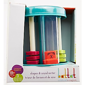 Battat – Shape Sorter – Colorful Sorting Toy – 3 Shapes & Sounds – Educational & Developmental Toy For Toddlers – 18 Months + – Shapes And Sound Sorter