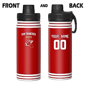 ANTKING San Francisco Tumbler Travel Mug Coffee Cup Custom Name Number Gifts for Men Women Youth