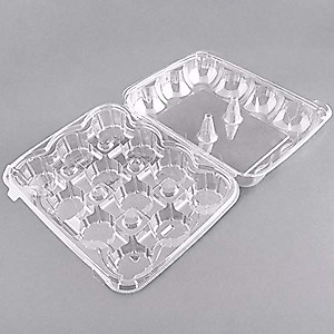 15 Cupcake Containers Plastic Disposable | High Dome Cupcake Boxes 12 Compartment Cupcake Holders Disposable Cupcake Carrier | Dozen Cupcake Trays | Durable Cup Cake Muffin Packaging Transporter
