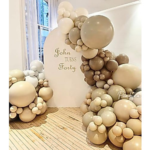 Tan Balloons Double Stuffed Nude Brown Balloon Garland Apricot Balloons Different Sizes Neutral Balloon Arch Kit For Teddy Bear Baby Shower Woodland Jungle Theme Birthday Boho Party Decorations