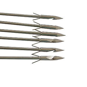 JIEXI HWYP Stainless Steel Fish Hunting Arrows Crossbow Fishing Arrows Pack of 6