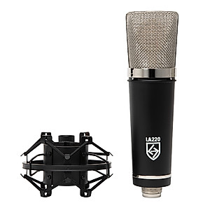 Lauten Audio Black LA-220 Large Diaphragm FET Condenser Microphone, Black