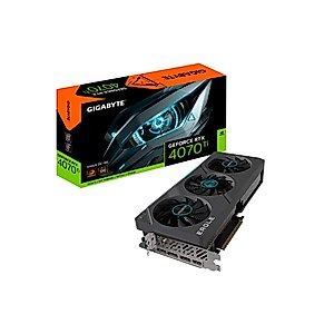 GIGABYTE GeForce RTX 4070 Ti Eagle OC 12G Graphics Card, 3X WINDFORCE Fans, 12GB 192-bit GDDR6X, GV-N407TEAGLE OC-12GD Video Card