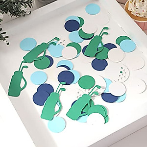 VAVAYAO 240 Pieces Golf Confetti - Golf Party, Birthday Party Table Decoration, Hole In One First Birthday, Golf Party, Golf Themed Party Table Confetti Decoration, Birthday Boy, First Birthday