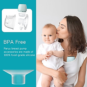 Paruu R12 Flange Insert 19mm, Original Breast Pump Parts, Wearable Breast Pump Replacement Accessories, 2 Pack