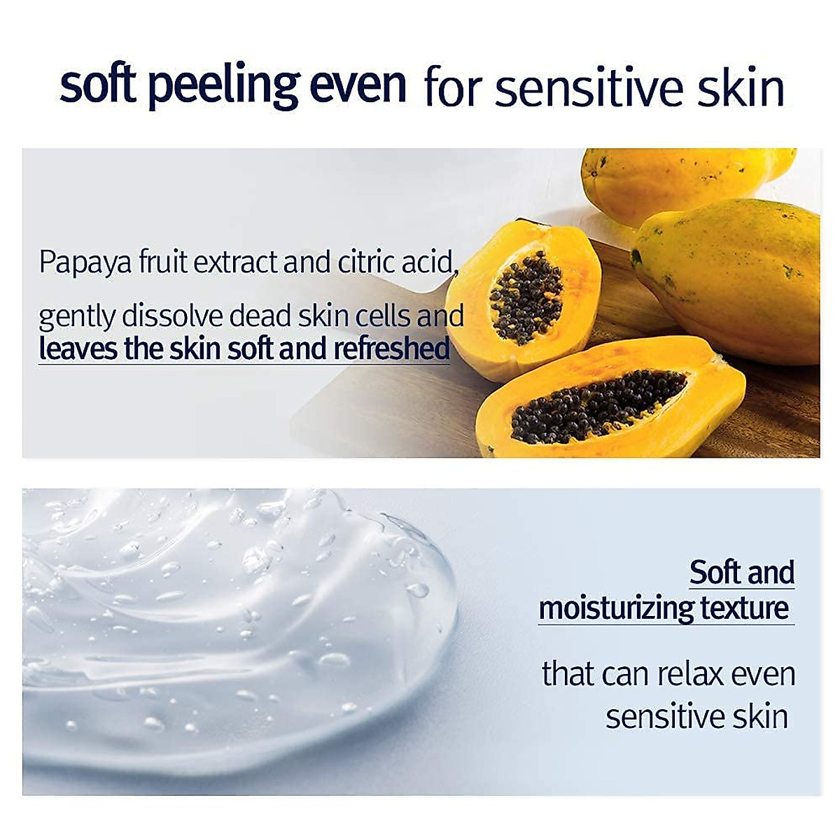 [PKY] Pyunkang Yul Peeling Gel with Immediate Visible Effect, Mild and Smooth Face Scrub with Papaya and AHA, Zero-Irritation, Korean Skincare (3.4 Fl.Oz, 100ml)