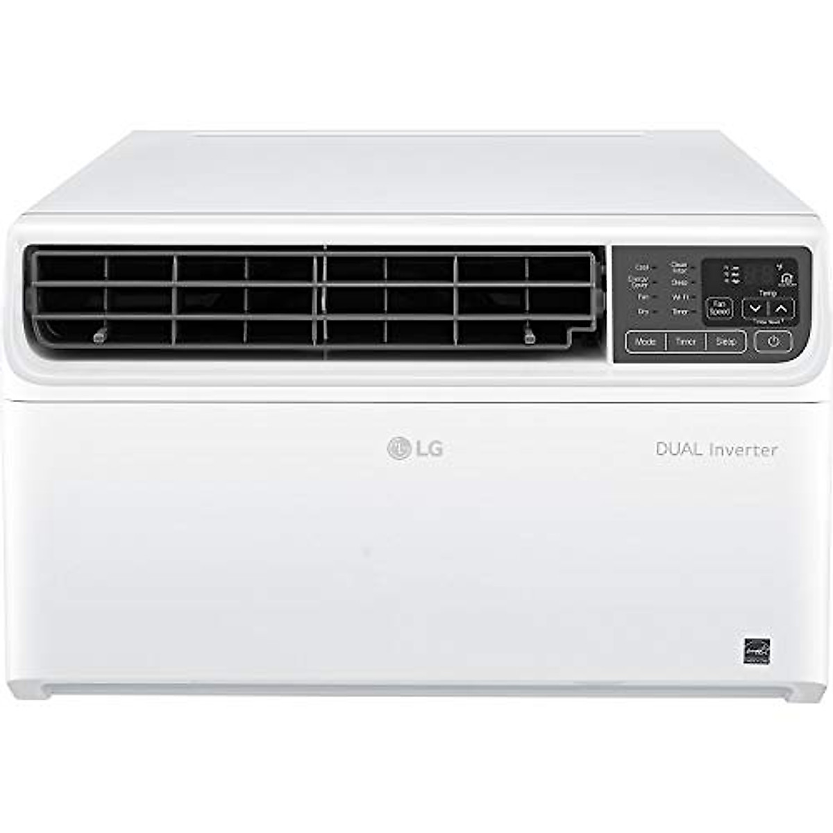 LG 9,500 BTU Dual Inverter Smart Window Air Conditioner, Cools 450 Sq. Ft., Ultra Quiet Operation, Up to 15% More Energy Savings, ENERGY STAR®, works with LG ThinQ, Amazon Alexa and Hey Google, 115V