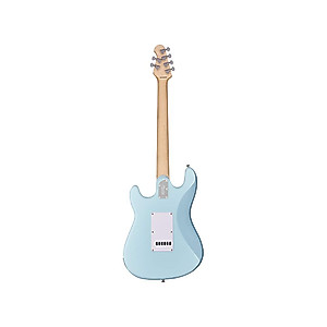 Sterling By MusicMan 6 String Solid-Body Electric Guitar, Right, Daphne Blue (CT30SSS-DBL-M1)