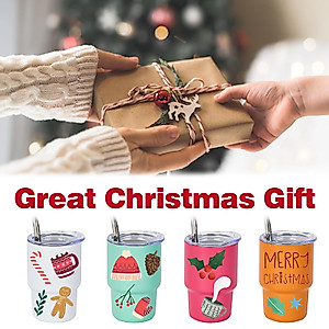 Tamarac Mini Tumbler Shot Glass with Straw, 3 oz Shot Glass with Straw and Lid, Funny Shot Glasses, Colored Stainless Steel Sublimation Tumblers,Wedding Birthday Party Favors 6 Pack