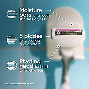 Gillette Venus ComfortGlide plus Olay Sugarberry Women's Razor Blade Refills, 4 Count