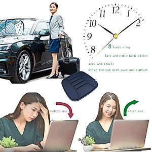 RaoRanDang Car Seat Cushion Pad for Driving Seat Cushions for Office Chairs/Truck Memory Foam Seat Cushion Comfortable and Durable Black