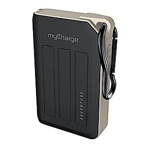 myCharge Portable Charger Waterproof USB C Power Bank Adventure 10050mAh Internal Battery / 18W Turbo Fast Charging Rugged Outdoor External Battery Pack Backup for Apple iPhone, iPad, Android
