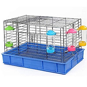 LAPXSNZD 2Pcs 16Oz No Drip Small Animal Water Bottle,Bpa Free Best Water Bottle for Small Pet/Bunny/Ferret/Hamster/Rabbit(Colors are Random)