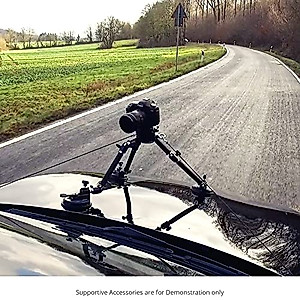 CAMTREE Professional Gripper Campod Car Mount Stabilizer w Black Triple Vacuum Suction Cup. for DSLR Video Camera up to 20kg/44lbs (G-51)