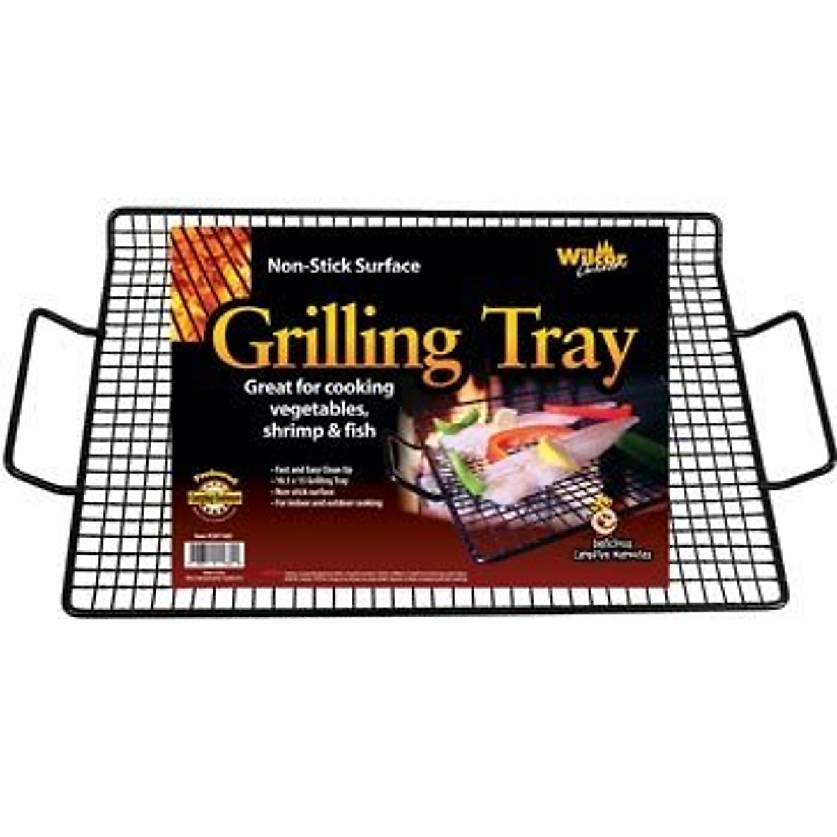 Vegetable Grilling Tray 1 X Non-stick Grilling Tray (Great for Vegetables, Shrimp & Fish)