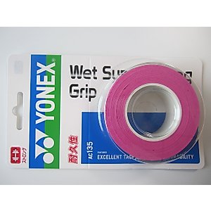 YONEX Wet Super Strong Grip Ac135 (3 Wraps) Pink (Ac135pf) 2015