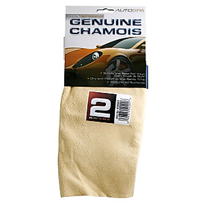 AutoSpa 40200AS Genuine Full Skin Chamois, 2 sqft