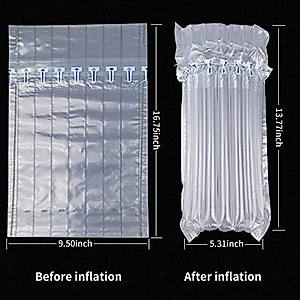 Wine Bottle Travel Protector Bags, Conilly 20 Packs Inflatable Air Column Packaging Bubble Bag with Free Inflator Pump, Reusable Wine Bottle Protector,Safe Choice for Wine Transportation