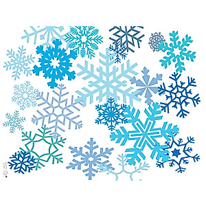 Tervis Christmas Holiday Blue Winter Snowflakes Made in USA Double Walled Insulated Tumbler Travel Cup Keeps Drinks Cold & Hot, 24oz, Classic