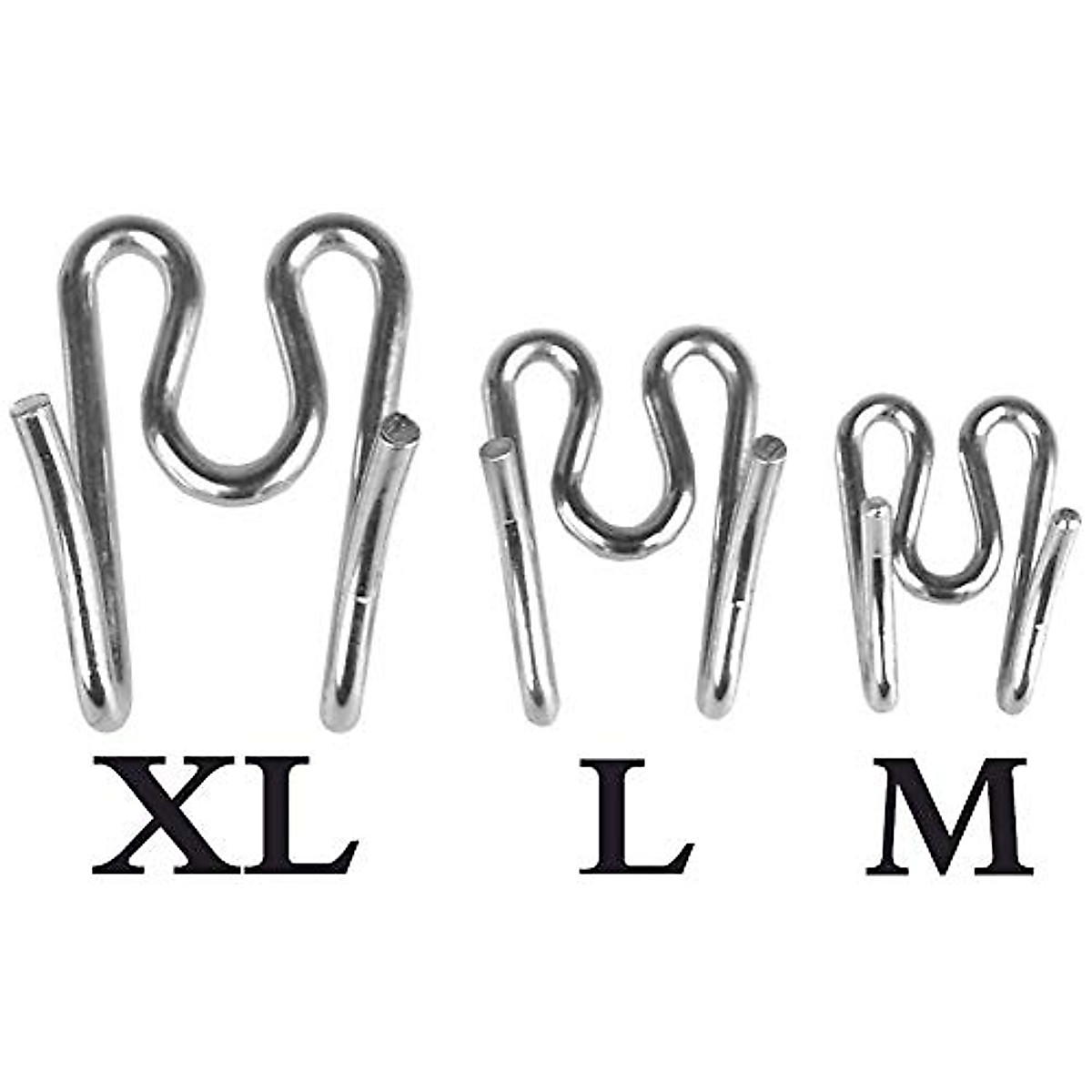 Darkyazi Durable Pinch Collar Stainless Steel Dog Adjustable Pet Training Collar for Medium Large Dogs (Large (Pack of 1), Silver)