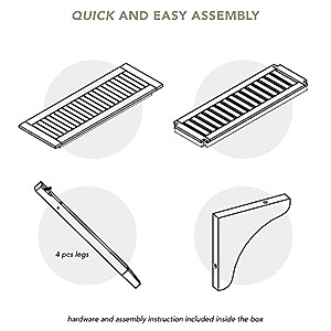 Cambridge Casual Indonesian Teak Auburn Outdoor Console Table, Natural