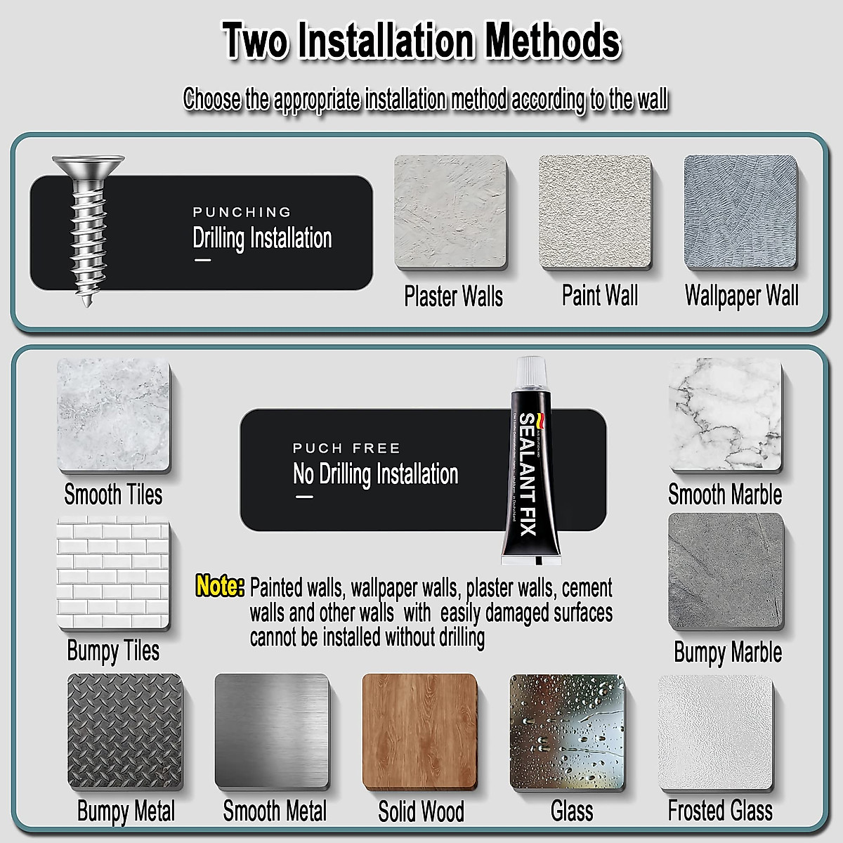 HNVNER Metal Floating Shelves Set of 2, Length 30CM, Black Wall Shelf for Bathroom, Display Shelves for Wall Decorative for Living Room, Bedroom, Hallway, Office