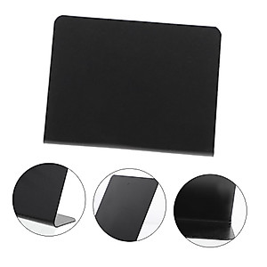 Ciieeo 16pcs Supermarket Label Chalkboard Table Chalkboard Message Board Chalkboard Kitchen Signs Chalkboard Menu Board Desk Topper Food Decor Plastic Child Hot Bend Blackboard Table