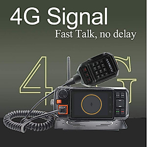 ANYSECU W2 Plus Network Radio N60 WCDMA/GSM 4G Internet Mobile Radio Walkie Talkie LTE FDD IP Network PTT Radio Suppot Zello/Real PTT Fast Talk with Car Charger and AC Charger