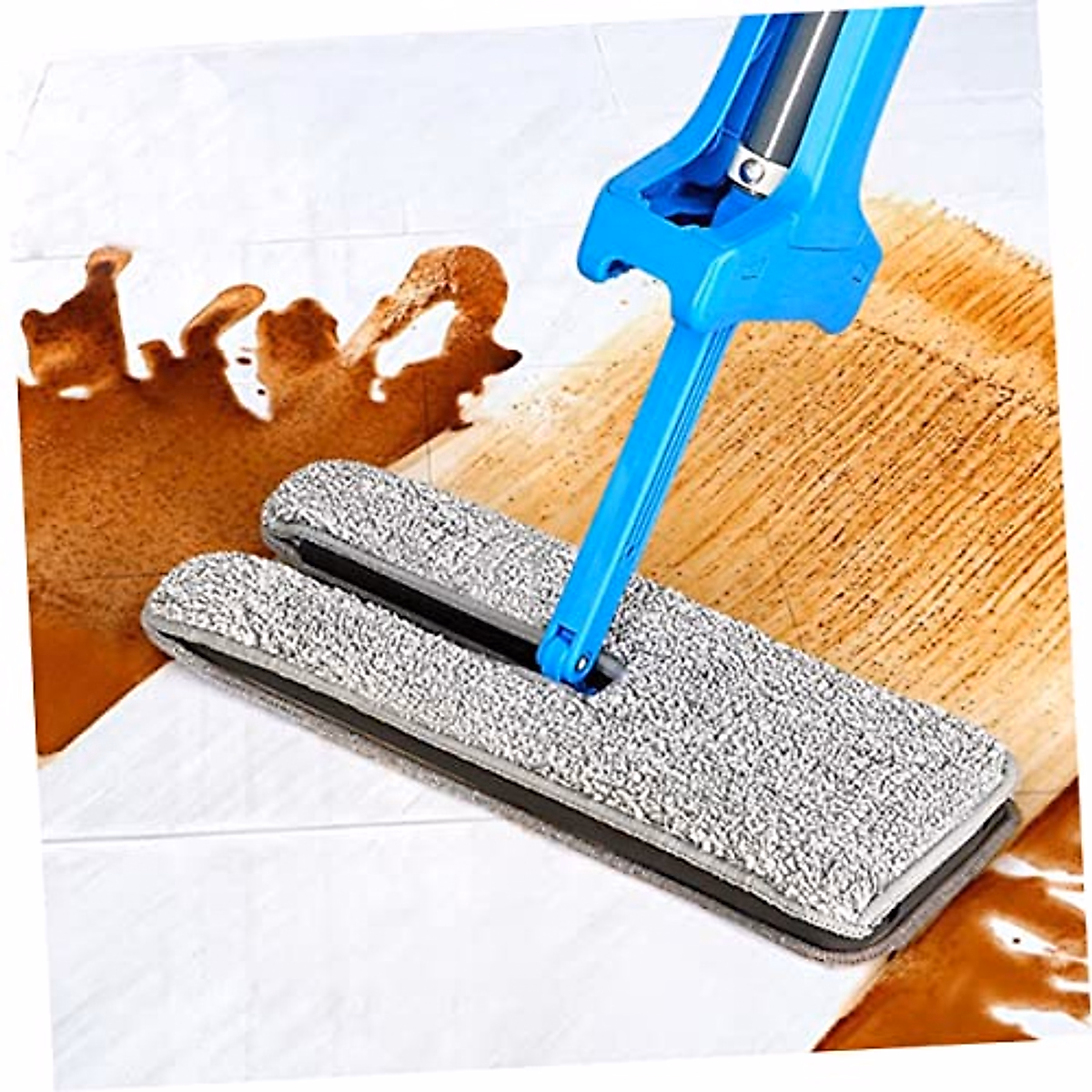 Floor Cleaner Mop 2pcs Floor Cleaner mop Floor mops Cleaning mops Push mop Cloth dust Cloth Double Sided mop Cloth mop Accessories Cleaning Tool Cleaning Cloth Flat