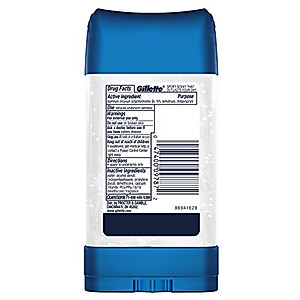 Gillette Anti-perspirant/deodorant Clear Gel, Power Rush, 4-Ounce Stick (Pack of 6) (packaging may vary)