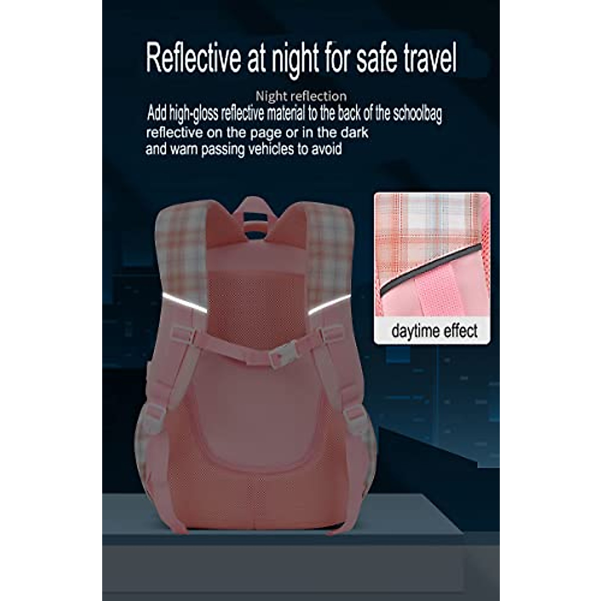 MQUN Cute Backpack Travel Backpack School Bag Multifunctional School Durable School Bag with Doll Pendant