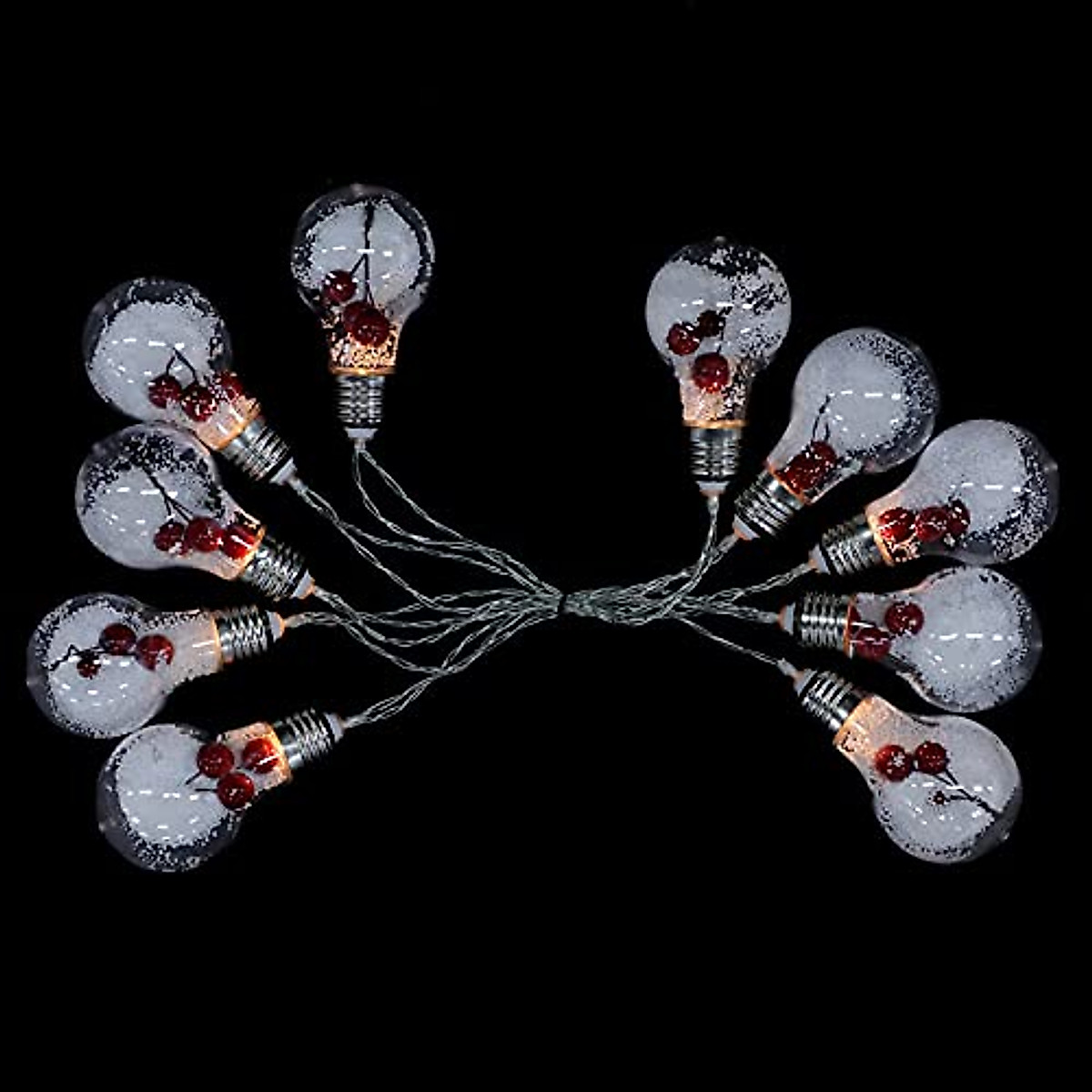 ibasenice LED String Lamp Lightbulb String Light Festival Fairy Light Holiday Party Hanging Light Decoration for Home Garden Yard Lawn