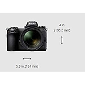 Nikon Z7 Full-Frame Mirrorless Interchangeable Lens Camera with 45.7MP Resolution, Body, Black, 1591