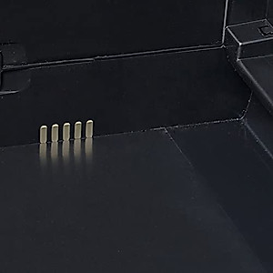 OUSEE Garden Storage Cabinet with 1 Shelf Black