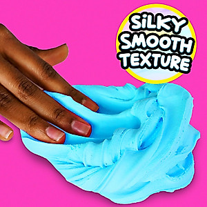 COMPOUND KINGS Fluffy Butter Cloudz Compound Bucket for Girls & Boys | Sensory Toys | Non-Toxic & Non-Sticky | Stress Relieving Tactile | (Bright Blueberry)