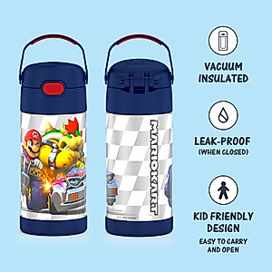 THERMOS FUNTAINER 12oz Kids Straw Bottle - Super Mario