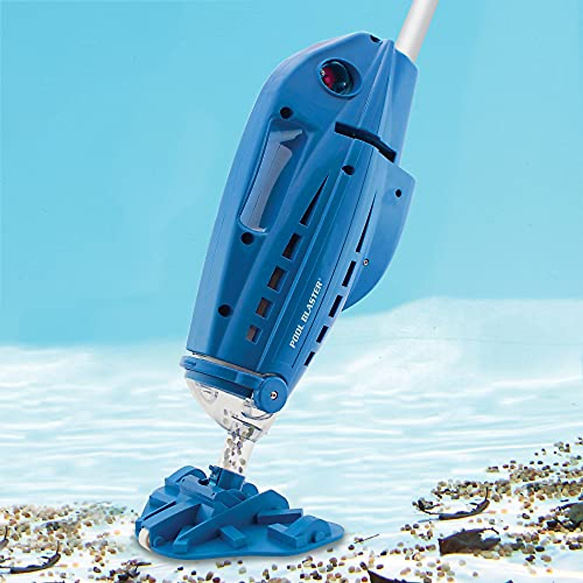 POOL BLASTER Millennium Cordless Above Ground Pool Vacuum w/Pole Set, High Capacity, Strong Suction, Handheld Rechargeable Swimming Pool Cleaner for Inground Pools, Hoseless Pool Vac by Water Tech