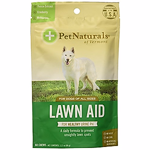Pet Naturals Lawn Protecting Supplement for Dogs, 60 Chews, 3.17 oz