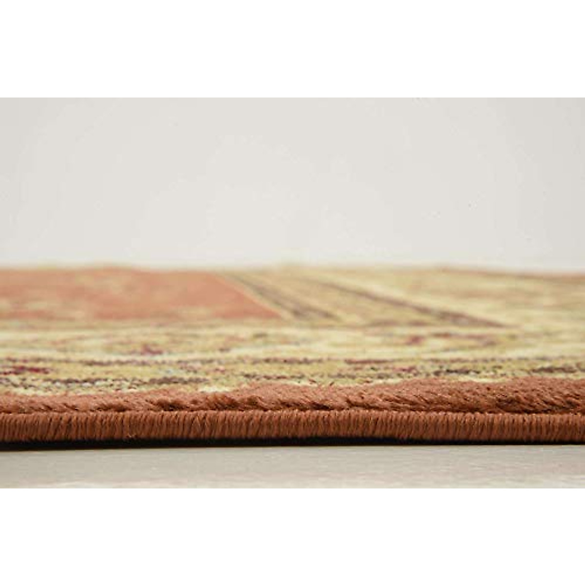 Unique Loom Voyage Collection Traditional Oriental Classic Intricate Design Area Rug, 9 ft 0 in x 12 ft 0 in, Terracotta/Ivory