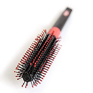 Uppercut Deluxe Quiff Roller, Non-Slip All Hair Hairbrush For Unisex Adult, Black & Red