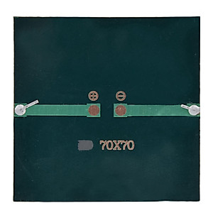 2Pcs Mini Solar Panel 0.7W 5V 0‑140mA, 70 x 70mm Solar Panel, Portable Encapsulated Solar Cell for Low Power Appliances, Emergency Lights, Advertising Lights, Traffic Lights