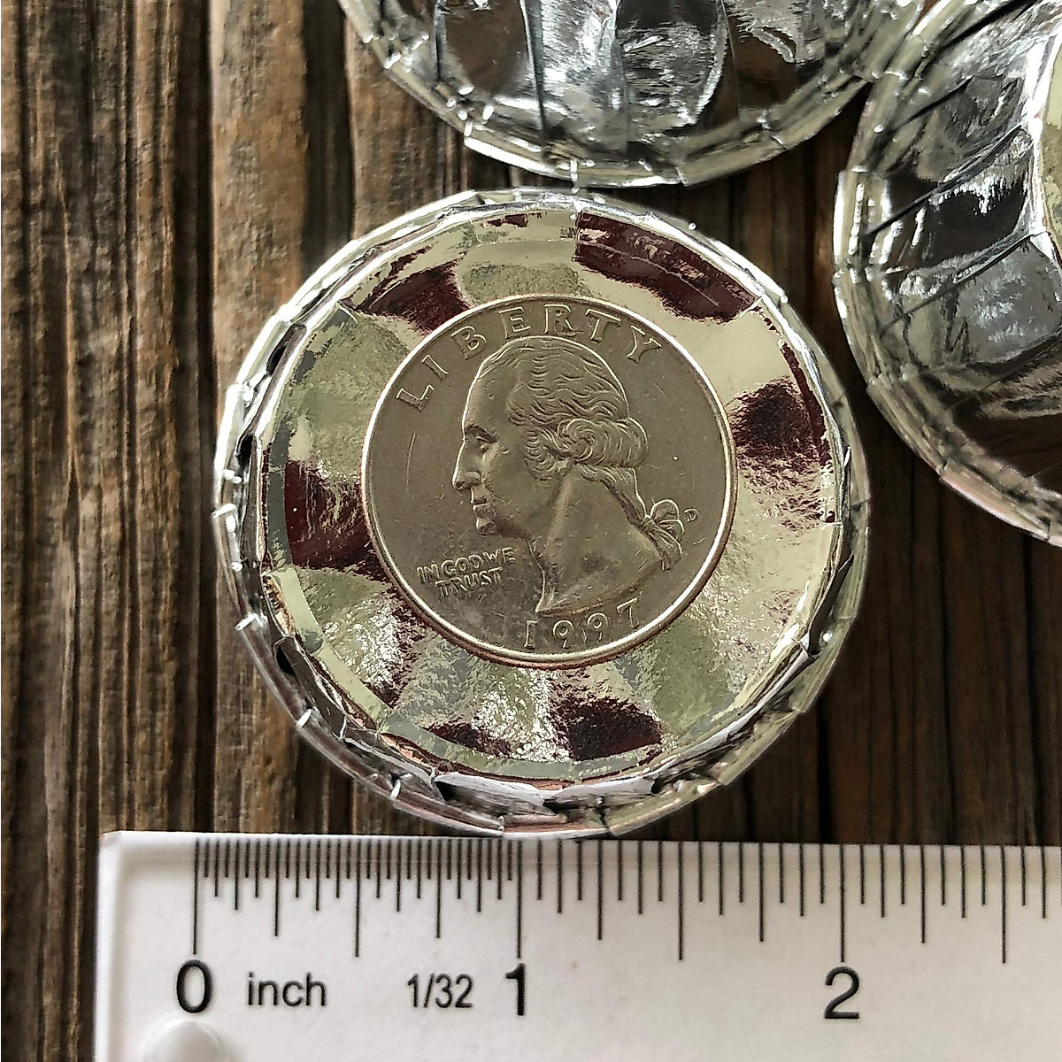 Silver Foil MINI Candy Nut Cups - Mini Baking Liners - Silver 50 Pack