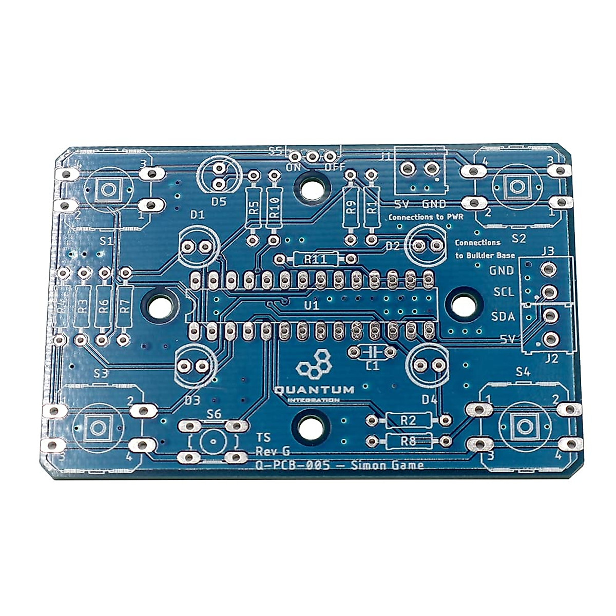 Quantum Simon Game DIY Kit, Video Tutorial and Online Documentation Included, Works with The Quantum Q-Client Builder Base