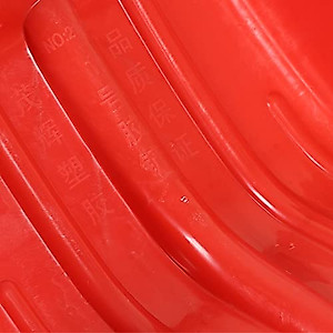 plplaaoo Snow Shovel,Wear Resistant Tough Portable Snow Shovel,Large Capacity Red Thickened PP Plastic Snow Shovel for Car,for Car, Snowmobiles,Garden,Beach(1501-5)