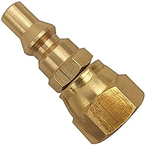 Propane Gas BBQ Grill, Heater Appliance 1/4" Quick Key to Hook Up Your Low Pressure RV's Quick-Connect