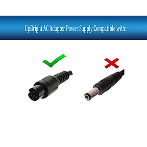 UpBright 3-Prong 42V AC/DC Adapter Compatible with Jetson Rogue JROGU All-Terrain Hoverboard Light Up Wheels Balancing Scooter Lithium Battery Hover Board JROGU-BLK 42VDC 1A Power Supply Cord Charger