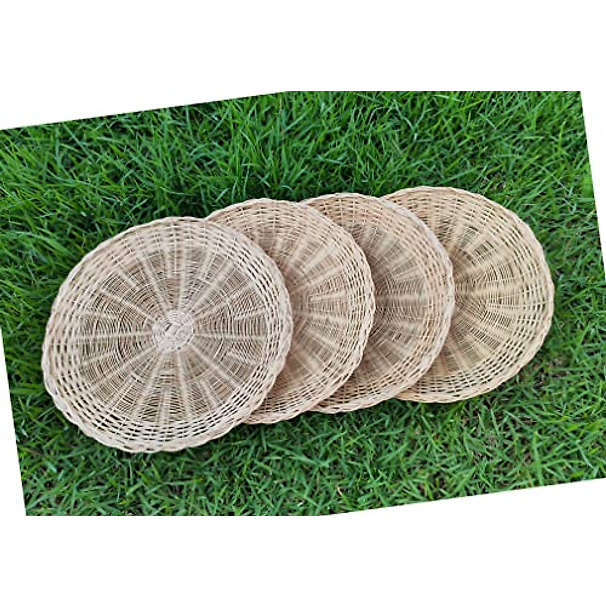 CTRL A TAB Handmade Bamboo Paper Plate Holder For Home Party Daily Dinning Picnic Wall Decorate